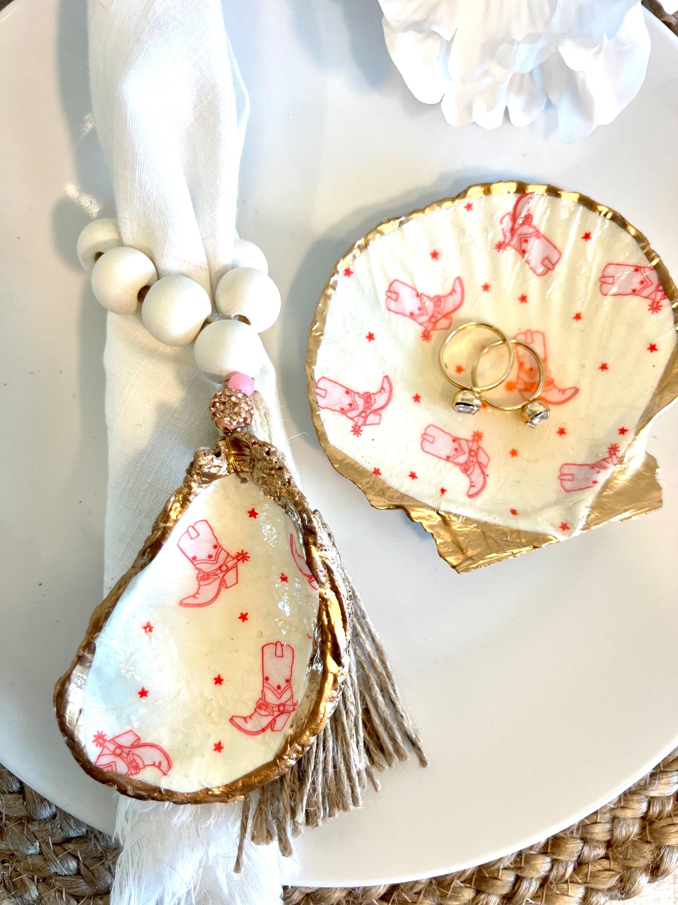 Coastal Cowgirl Coquette Shell Favor Idea. Texas Gift Idea Shell Ring ...