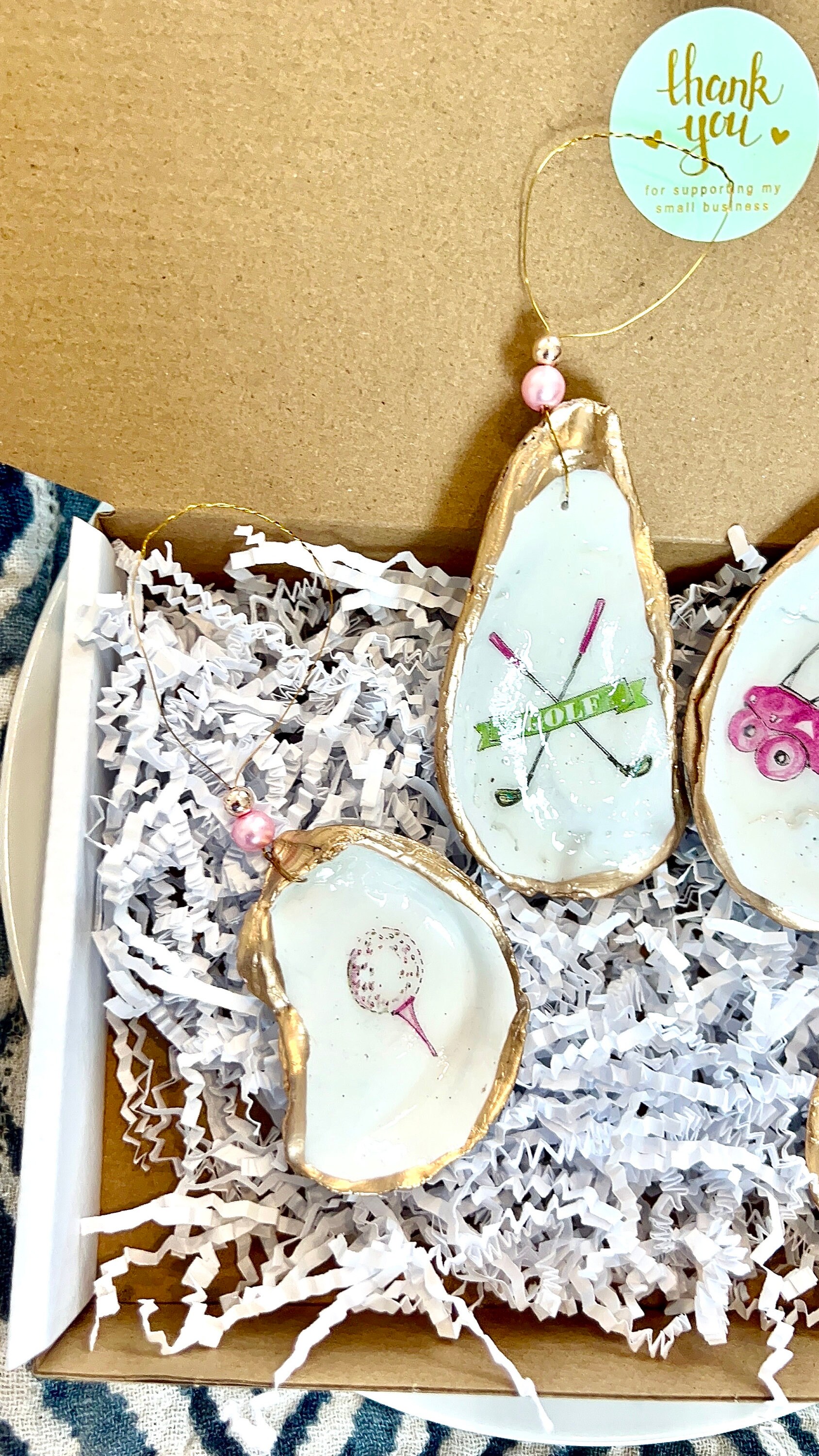 Women Golfing Gift Idea Golf Club Ornament Gift Set. Lady Golfer Gift ...