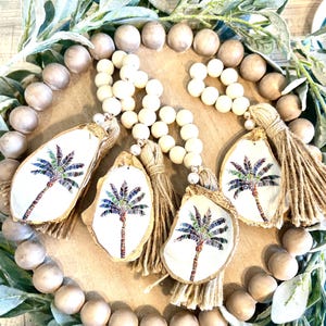 Palm Tree Shell Napkin Ring Christmas Dinner Table. Palm Tree Oyster ...