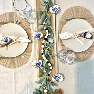 Beach Party Decor Centerpiece Shell Garland, Oyster Table Setting ...