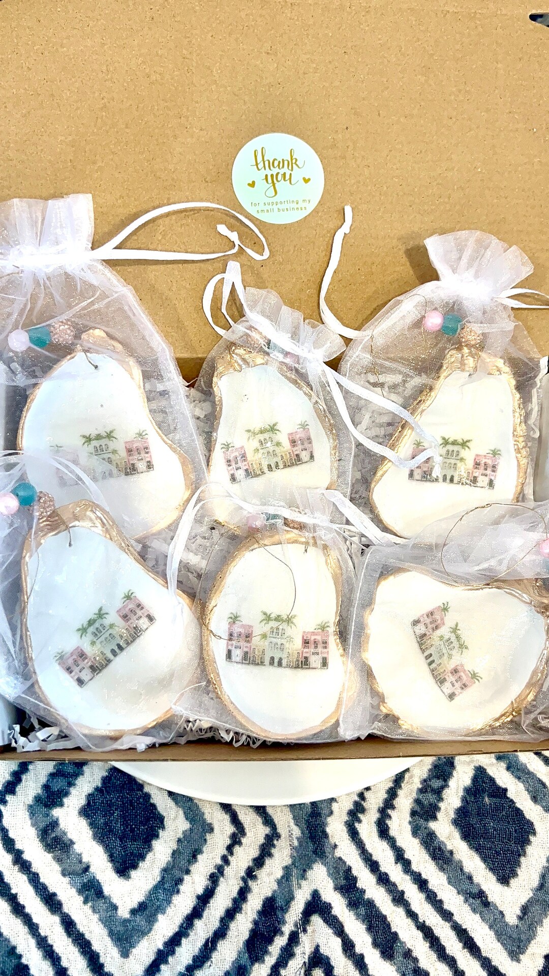 Charleston Charity Gala Event Gift Idea Decoupaged Oyster Shell Dish ...