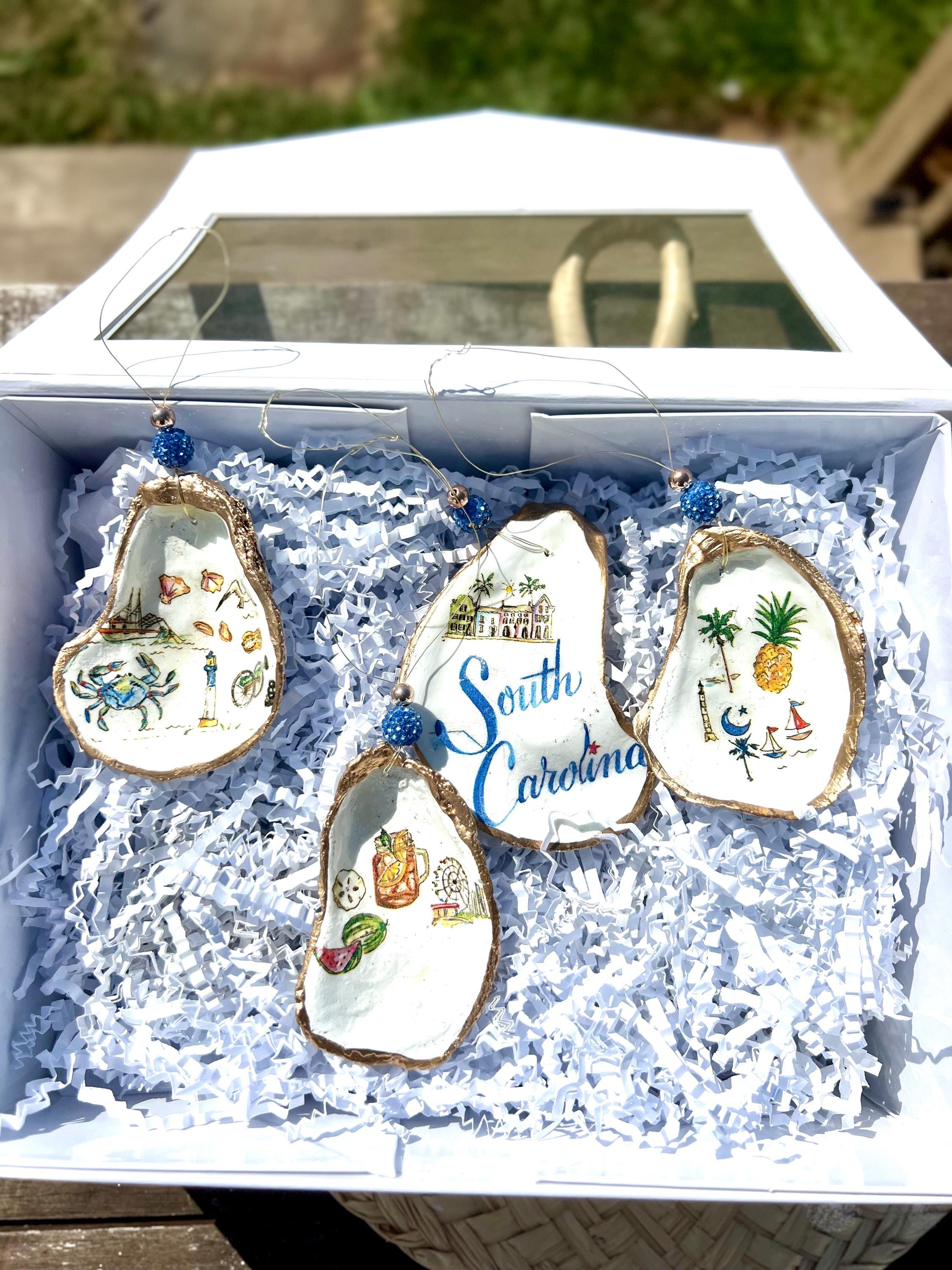 South Carolina Ornament. Charleston Christmas Ornament. Rainbow Row ...