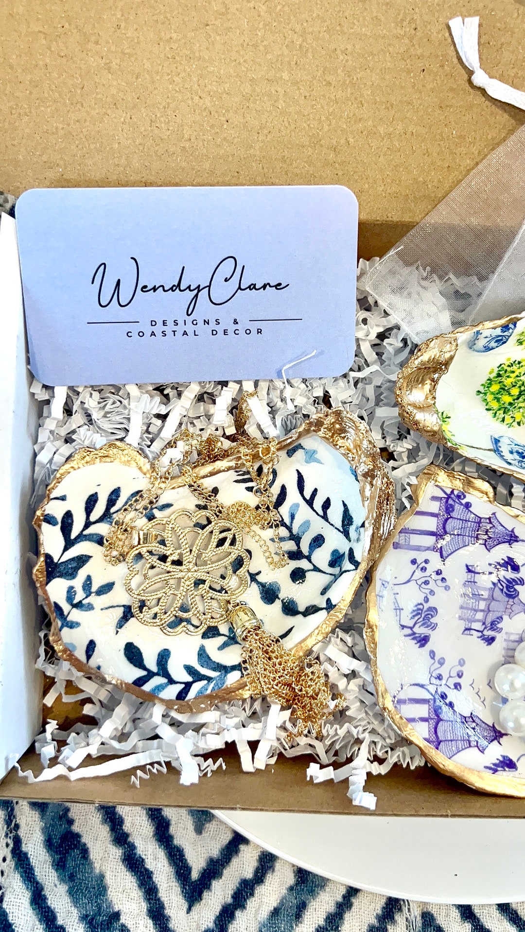 College Graduation Gift Idea Serena/lily Style Shell Jewelry Dish ...
