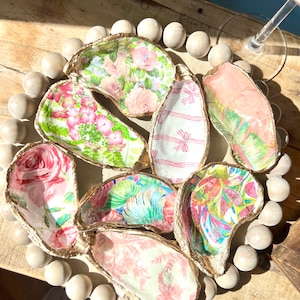 Bachelorette Party Favor Idea. Decoupaged Shell Jewelry Dish Favor Last ...