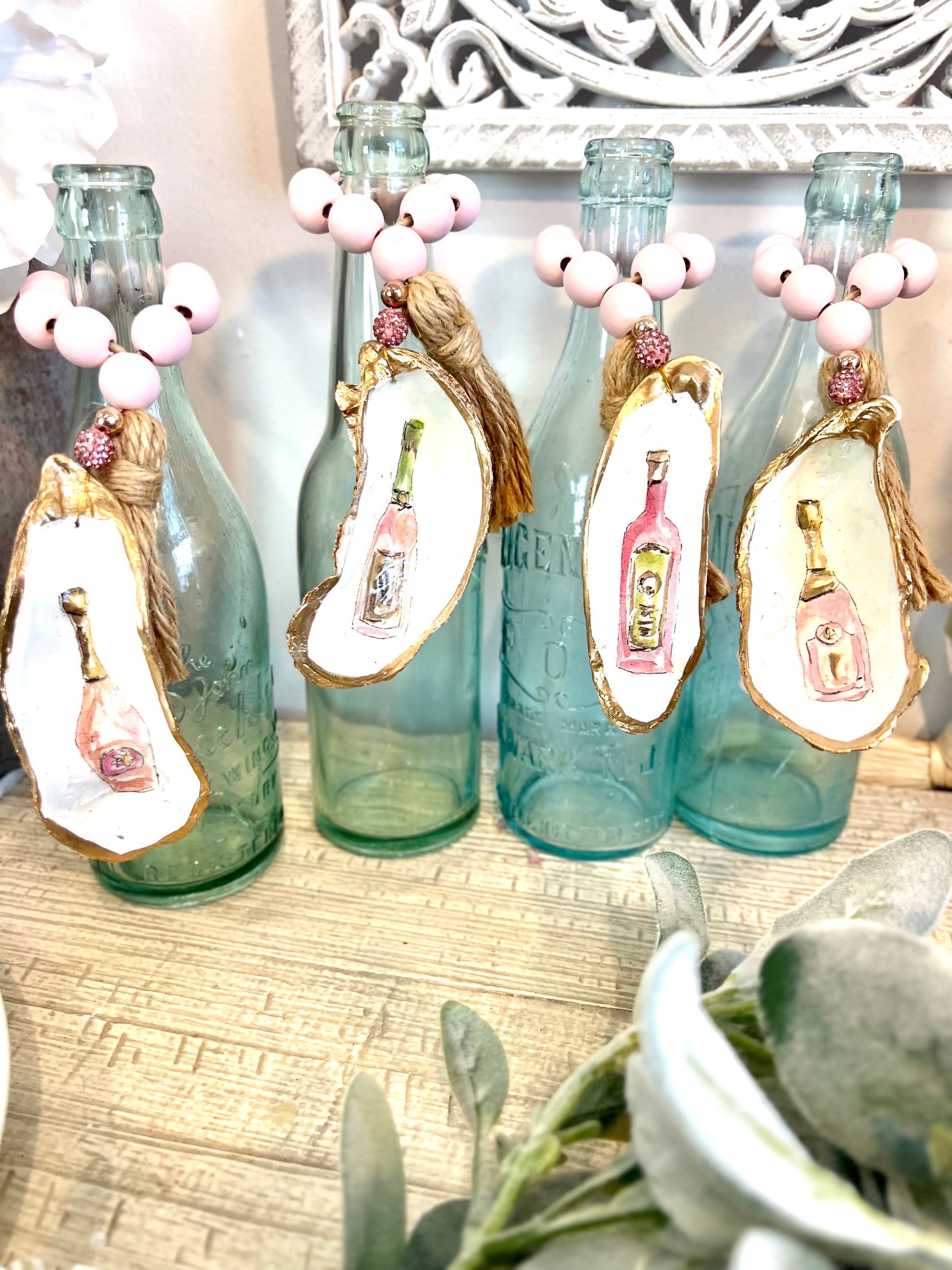 Palm Beach Table Decor Idea Shell Napkin Ring. Palm Beach Event Table ...