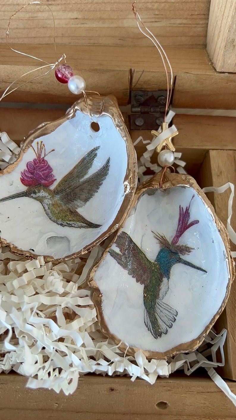 Hummingbird Ornament Set. Hummingbird Christmas Ornaments. - Etsy