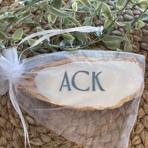 ACK NANTUCKET Oyster Ring Dish Beachy Party Favor. Nantucket Party ...