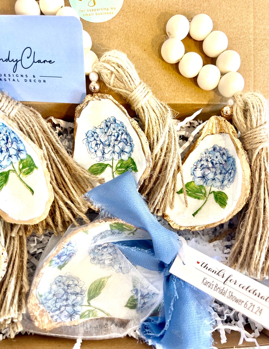 Gift Set for Mom Coastal Preppy Jewelry Dish. Gift Box Present for ...