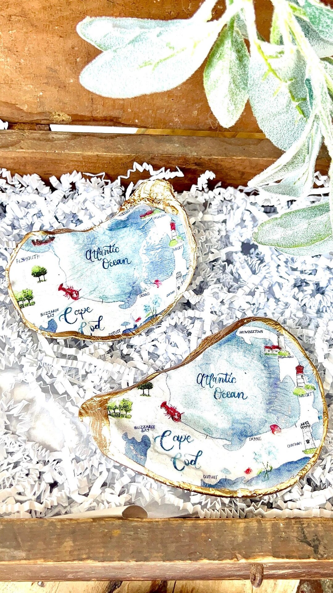 Cape Cod Bachelorette Favor Idea Decoupaged Shell Dish Jewelry Tray ...