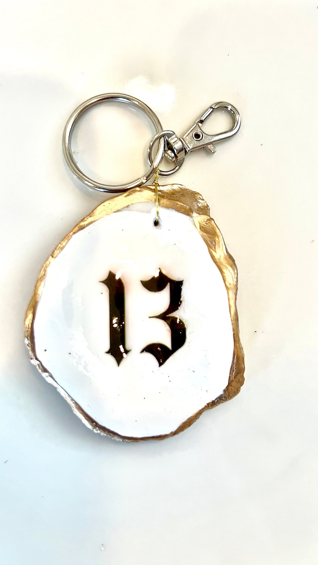 Thirteen Keychain Swiftie Gift Idea. Swiftie Gift Decoupaged Oyster Key ...