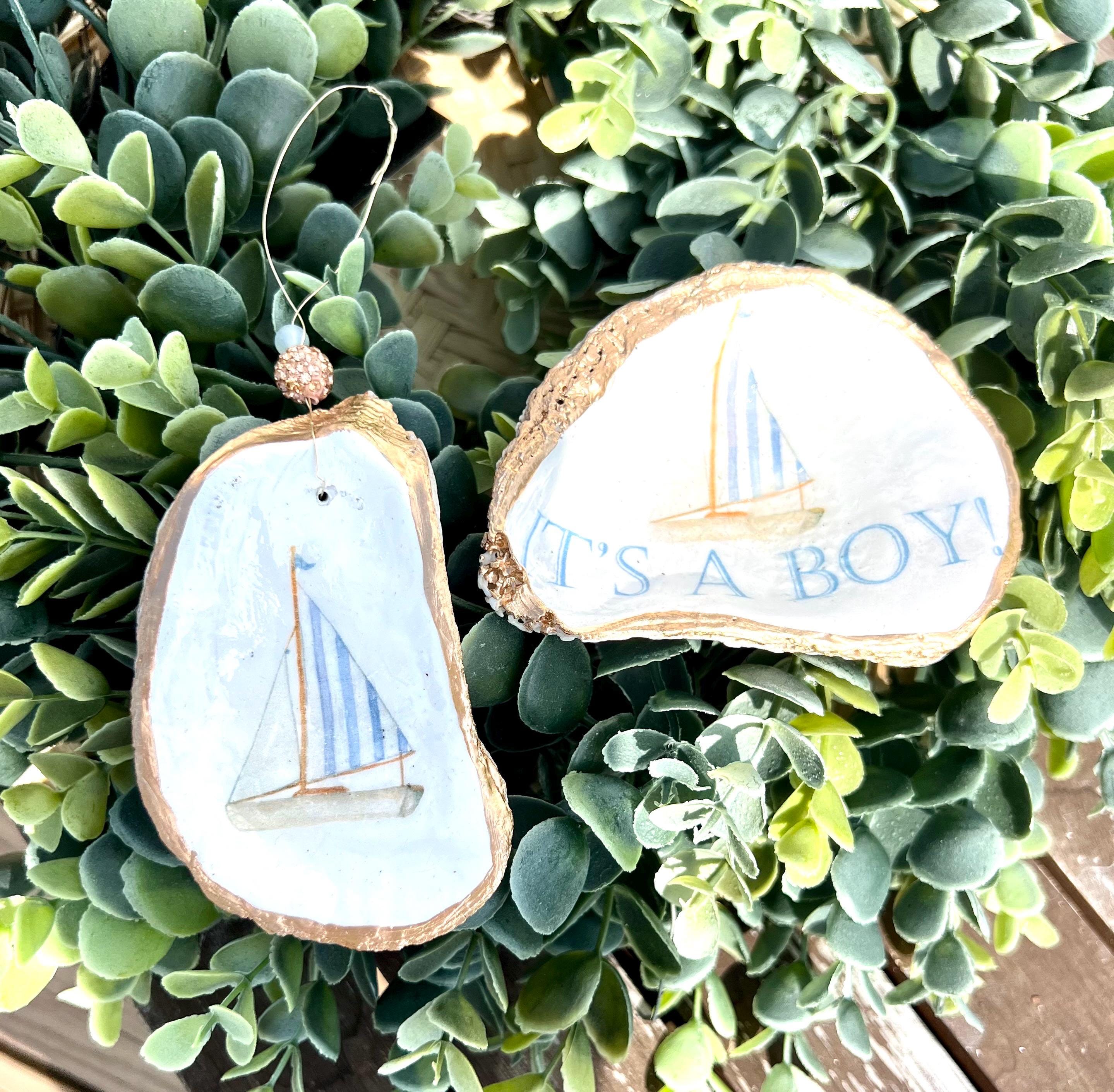 Boy Baby Shower Favor Oyster Ring Dish. Handmade Boy Shower Favor ...