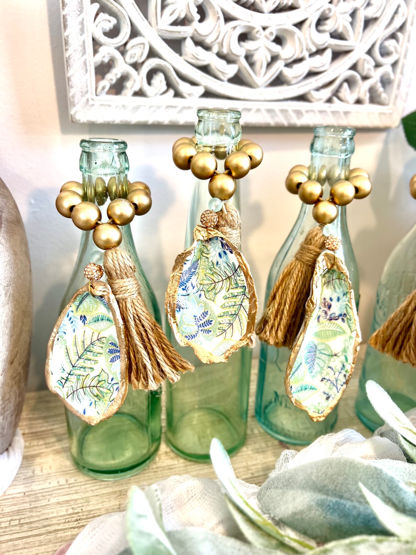 Palm Beach Event Favor and Decor Set Coastal Ring Dish Favor & Shell ...