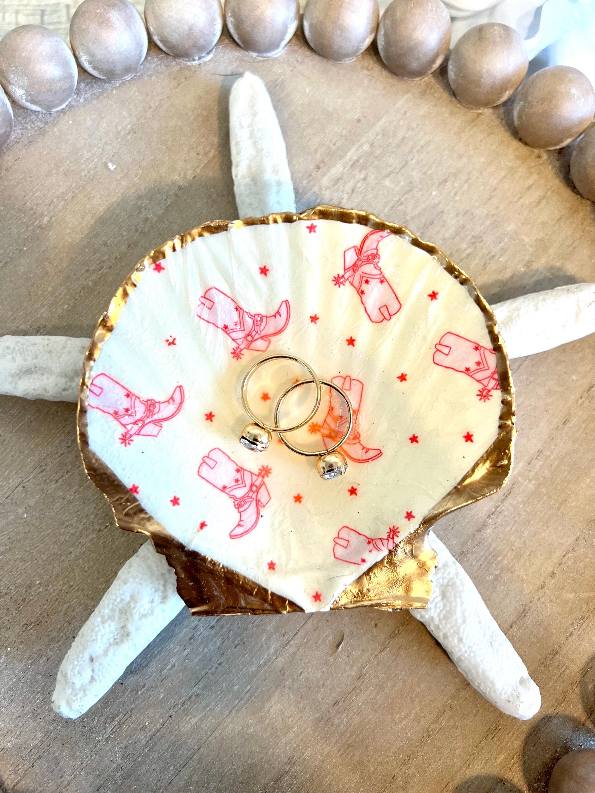 Coastal Cowgirl Coquette Shell Favor Idea. Texas Gift Idea Shell Ring ...