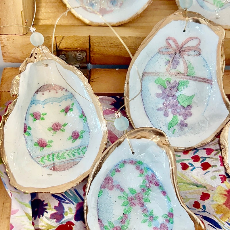 Easter Oyster Ornaments - Etsy