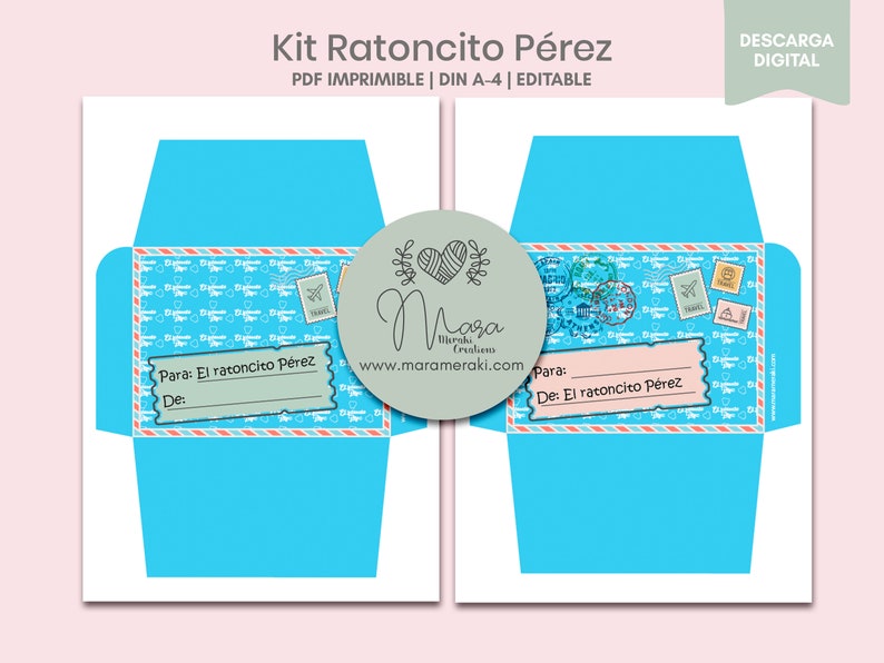 El Ratoncito Pérez Kit Printable Customizable Certificates to Complete ...