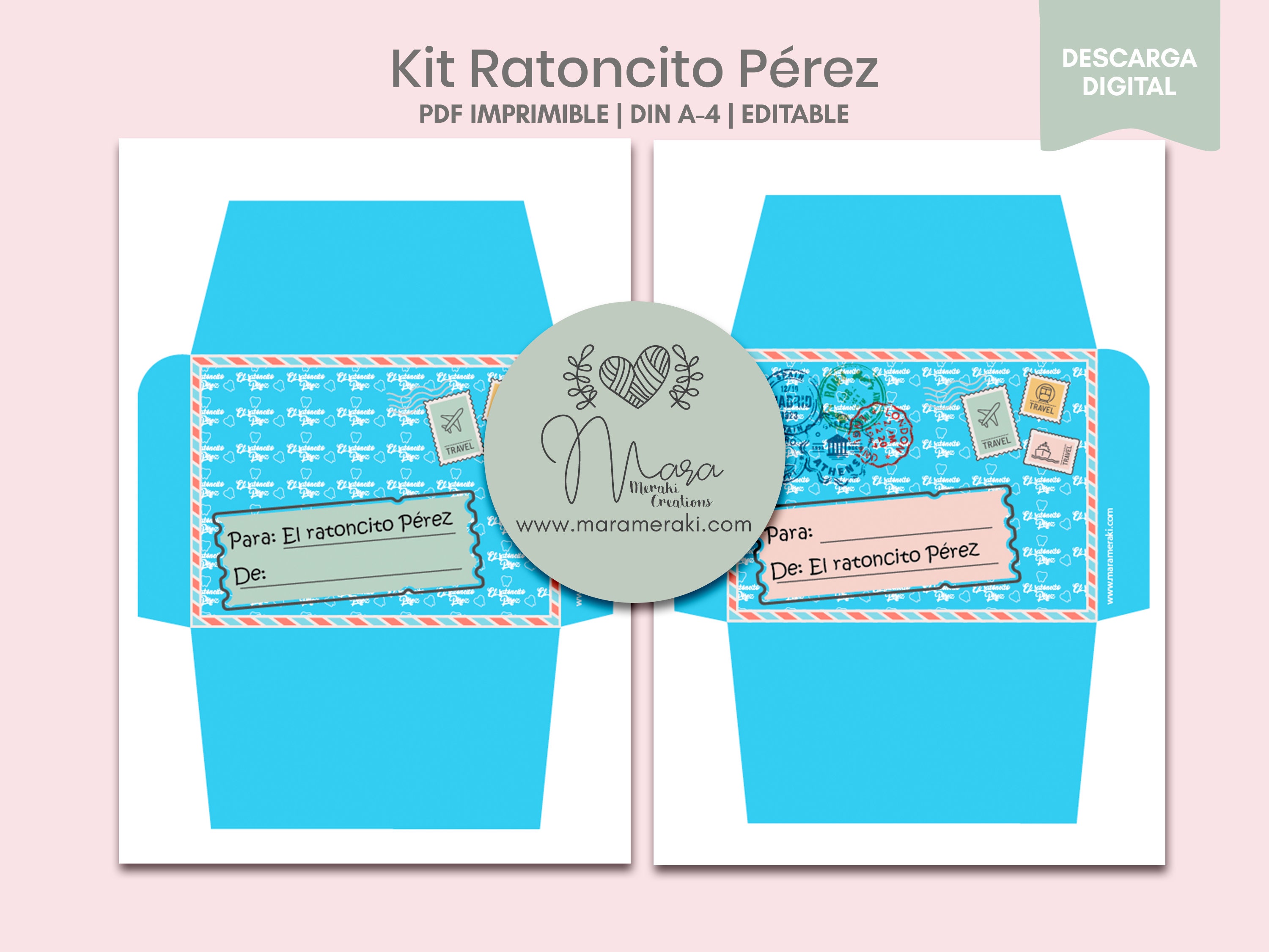 El Ratoncito Pérez Kit Printable Customizable Certificates to Complete ...