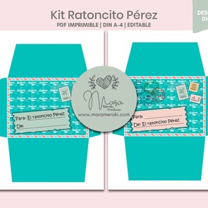 Kit El Ratoncito Pérez Imprimible Personalizable Certificados para ...