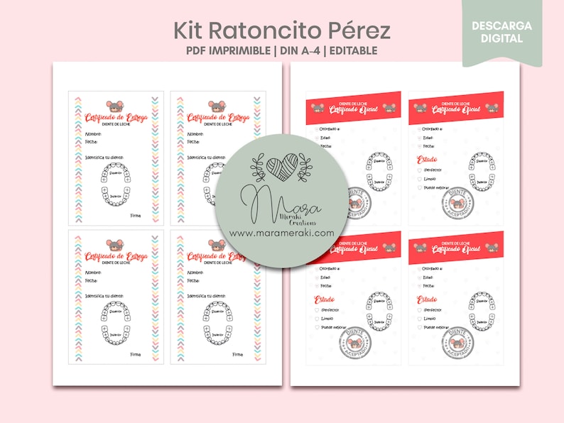 Kit El Ratoncito Pérez Printable Customizable - Etsy