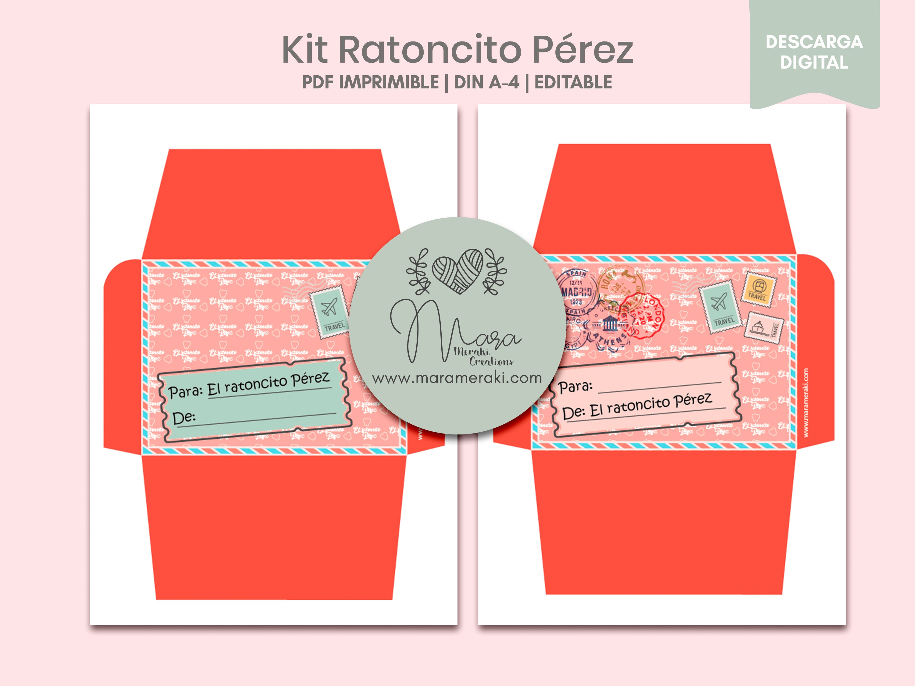 Kit El Ratoncito Pérez - Imprimible - Personalizable - Certificados ...