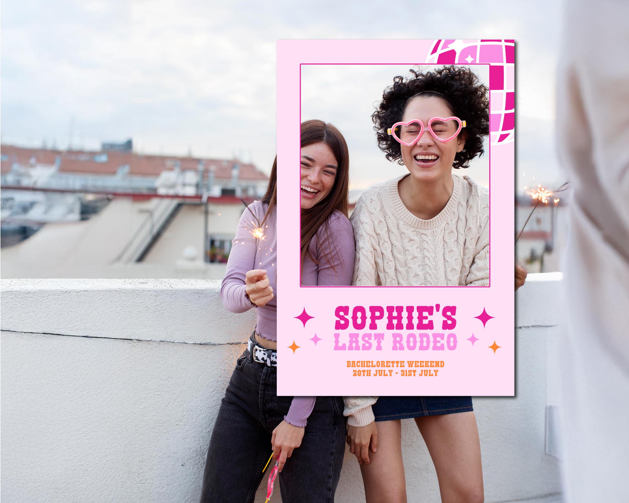 Printable Photo Booth Frame | Editable Photo Prop | Bridal Shower Photo ...