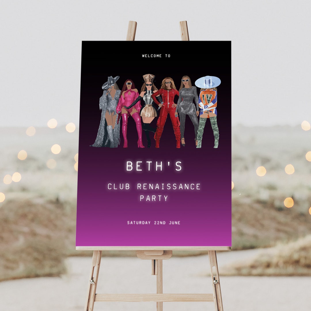 Editable Renaissance Themed Party Welcome Sign, Perfect for ...