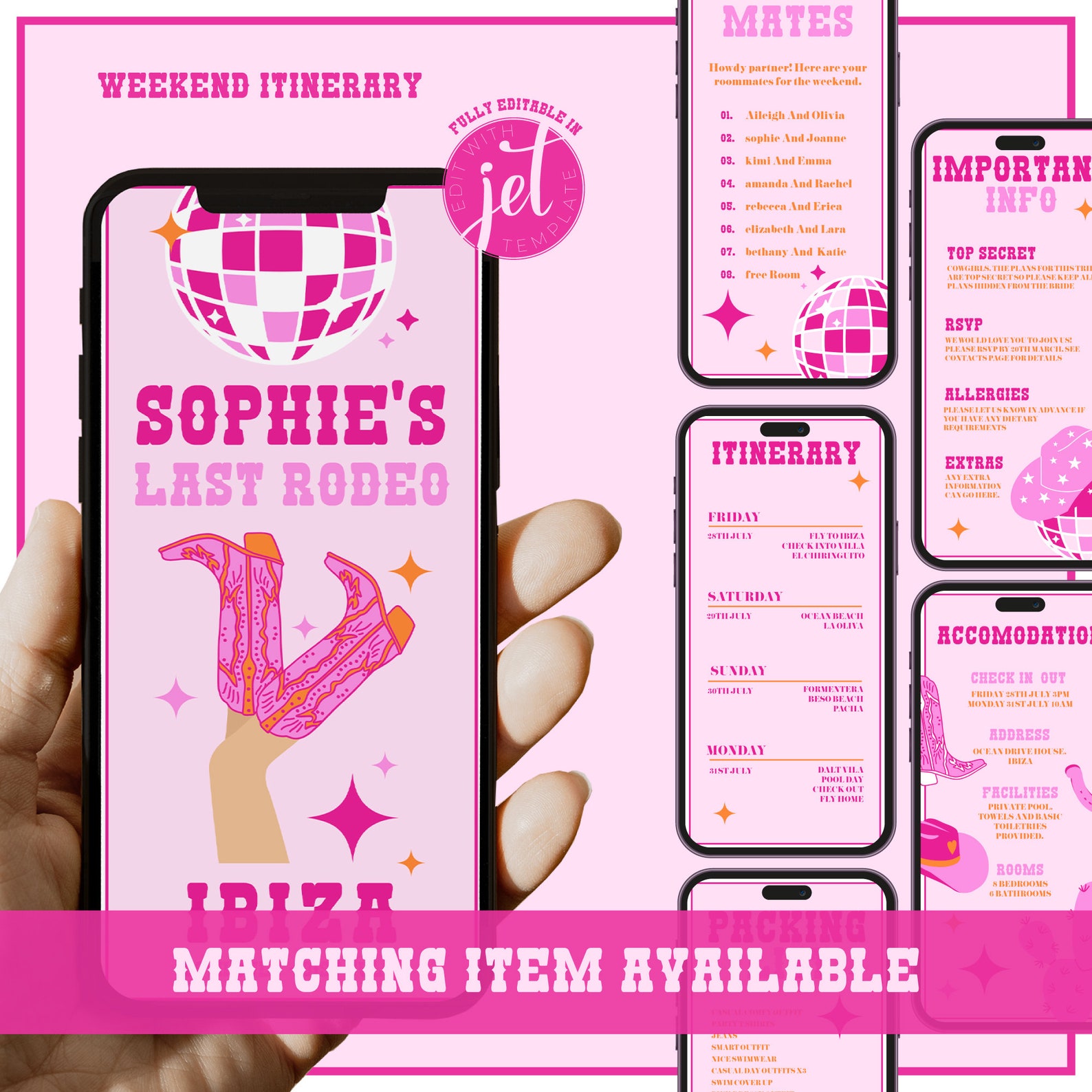 Bridal Shower Last Rodeo Games, Editable Hen Party Games Bundle, Hot ...