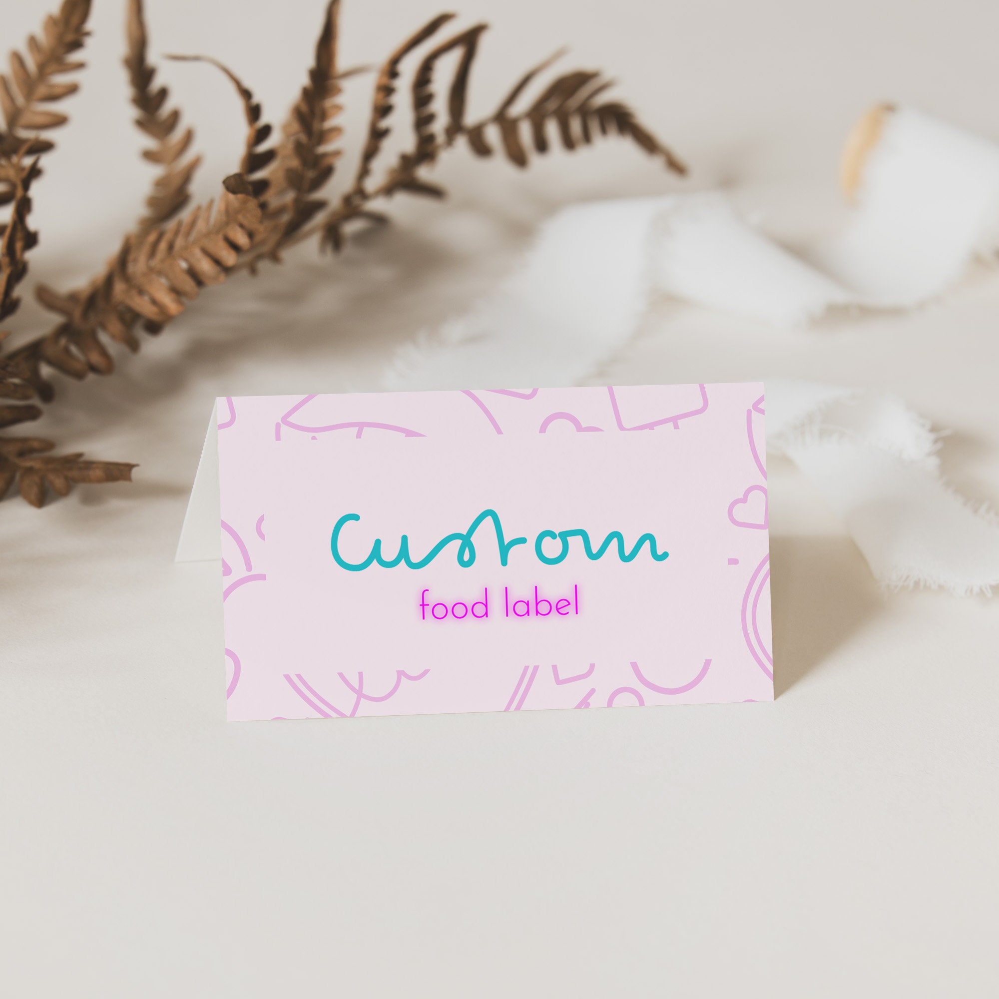 Island Theme Place Card Template, Printable Place Cards, Island ...