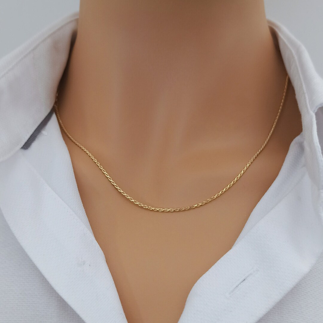 14k Solid Gold Wheat Chain Necklace Foxtail Chain Necklace - Etsy