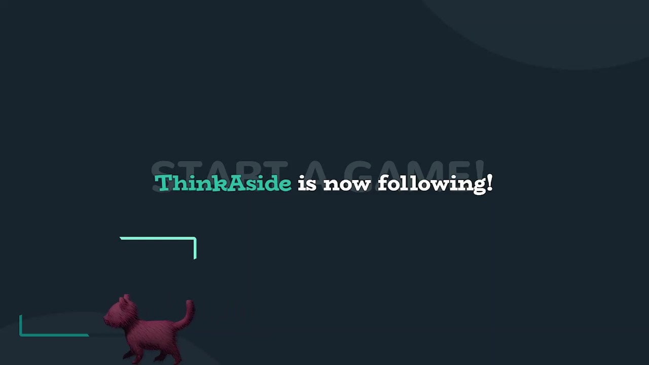 3D Cute Cat Twitch Stream Alert | Fullscreen WEBM | Animal Lover Follow ...