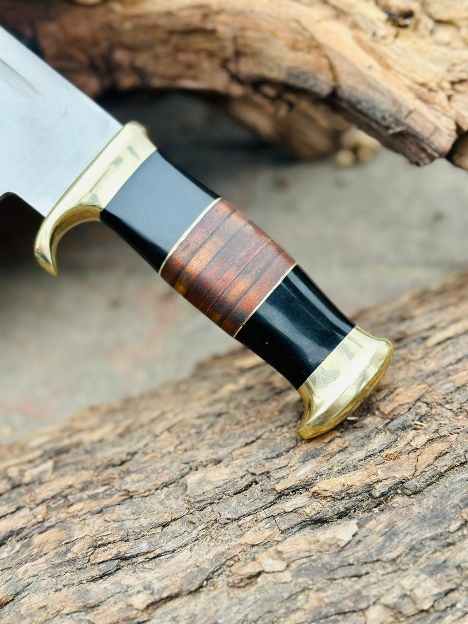 Hand Forged Stainless Steel Bowie Knife Blade 10 Inches Handle 5 Inches ...