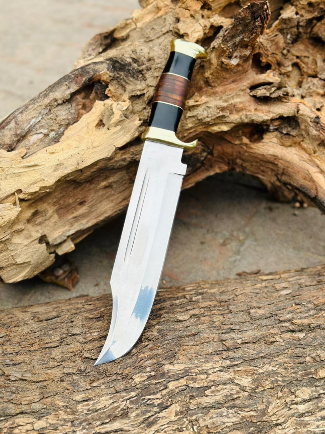 Hand Forged Stainless Steel Bowie Knife Blade 10 Inches Handle 5 Inches ...