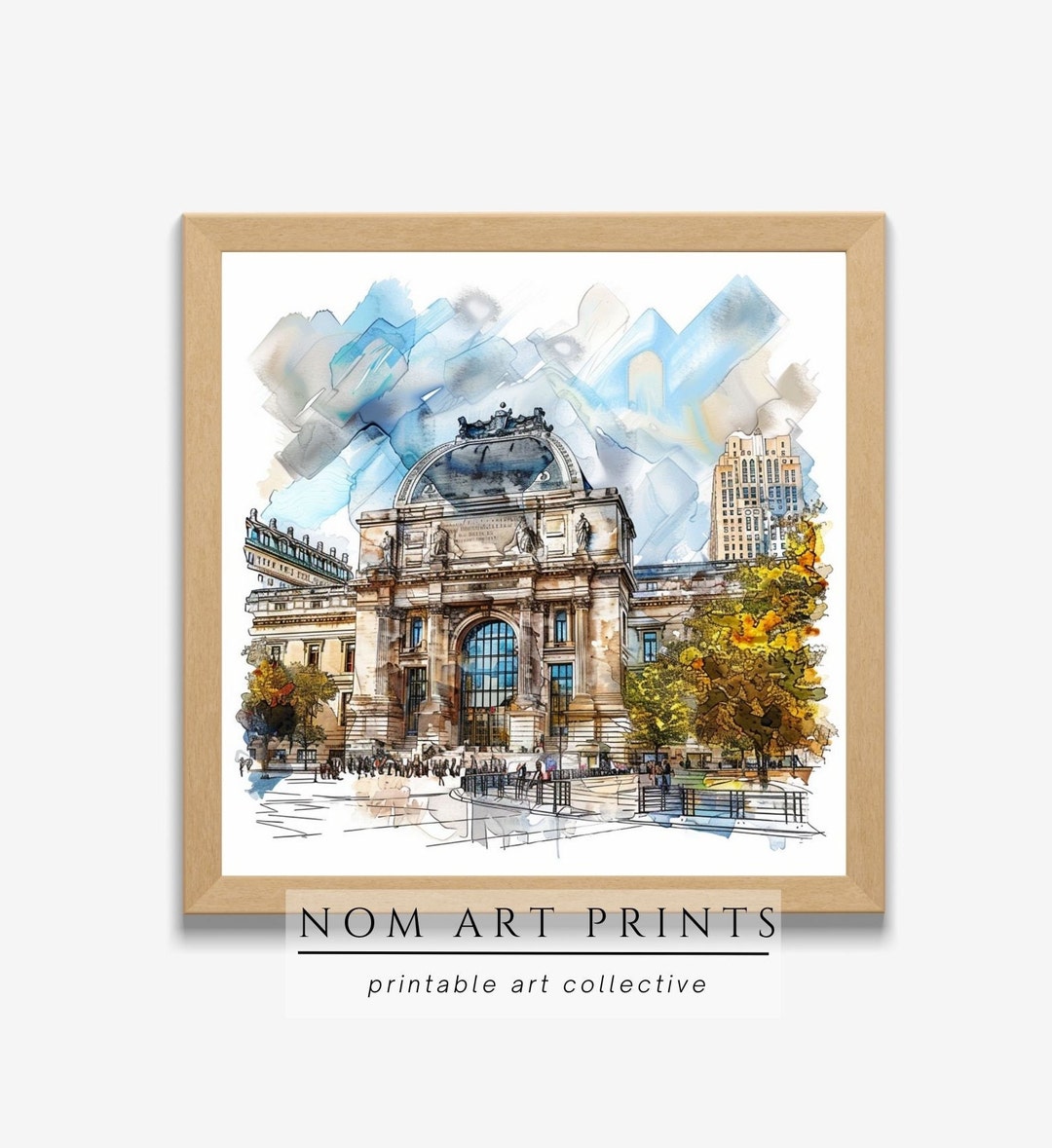 New York Print, the Metropolitan Museum of Art Print, NYC the Met ...