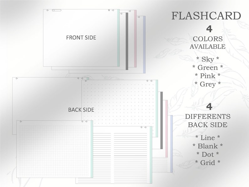 1600 Digital Flashcards, 32 Sets Study Cards for Student - With ...