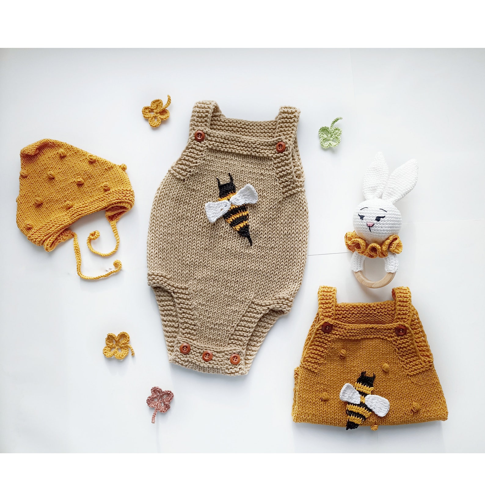 Crochet Bee Honey Bee Bumble Bee Bee Romper Bee Baby Shower, Organic ...