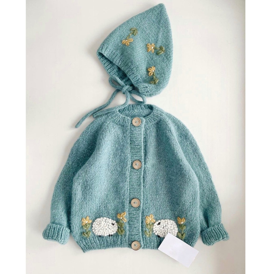 Sheep Sweater Lamb Baby Cardigan Crochet Cardigan for Baby Fox Print ...