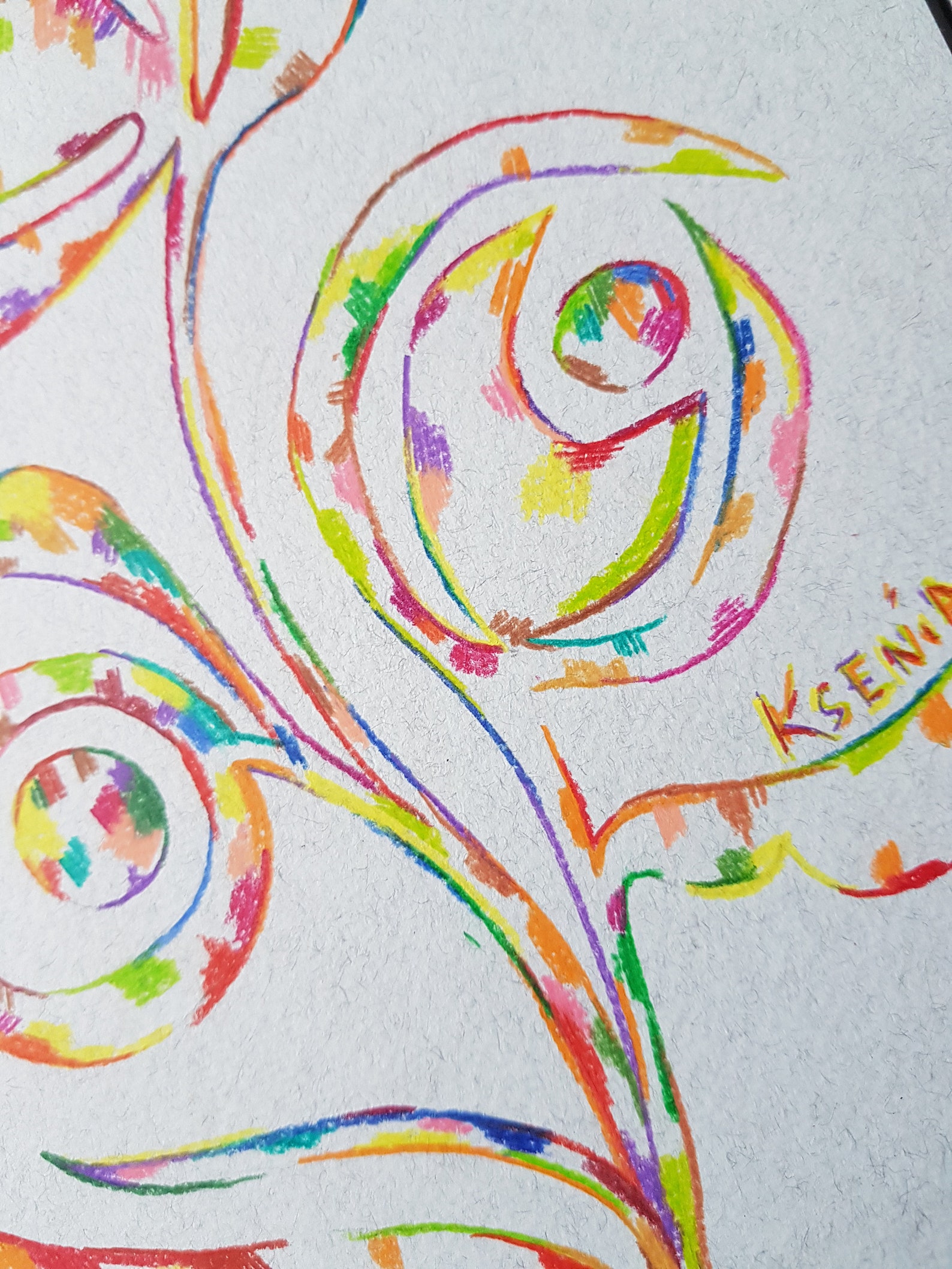 Colourful Flower Drawing Original Art A4 Size Paper and - Etsy