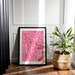 Pink and Red Wall Art Poster Abstract Maximalist Decor Art - Etsy