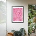 Pink and Red Wall Art Poster Abstract Maximalist Decor Art - Etsy