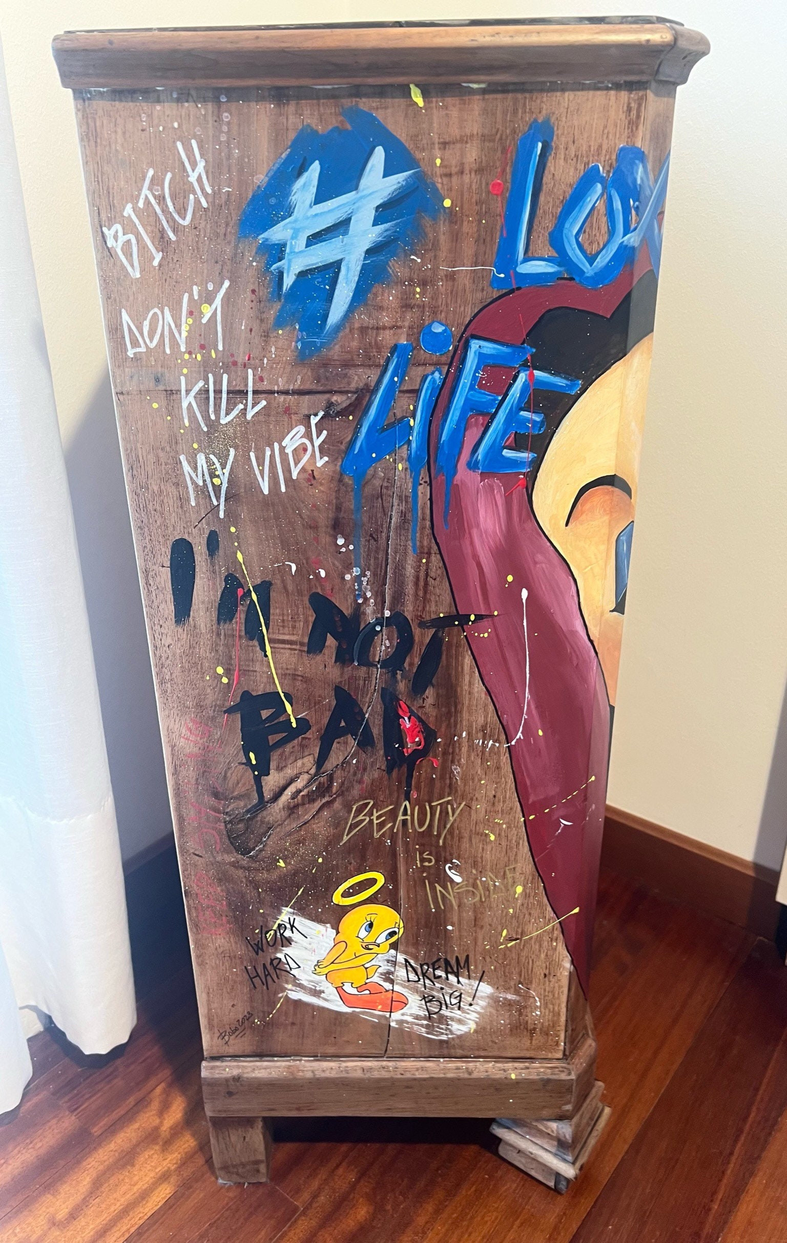 POP ART BEDSIDE TABLE - Etsy