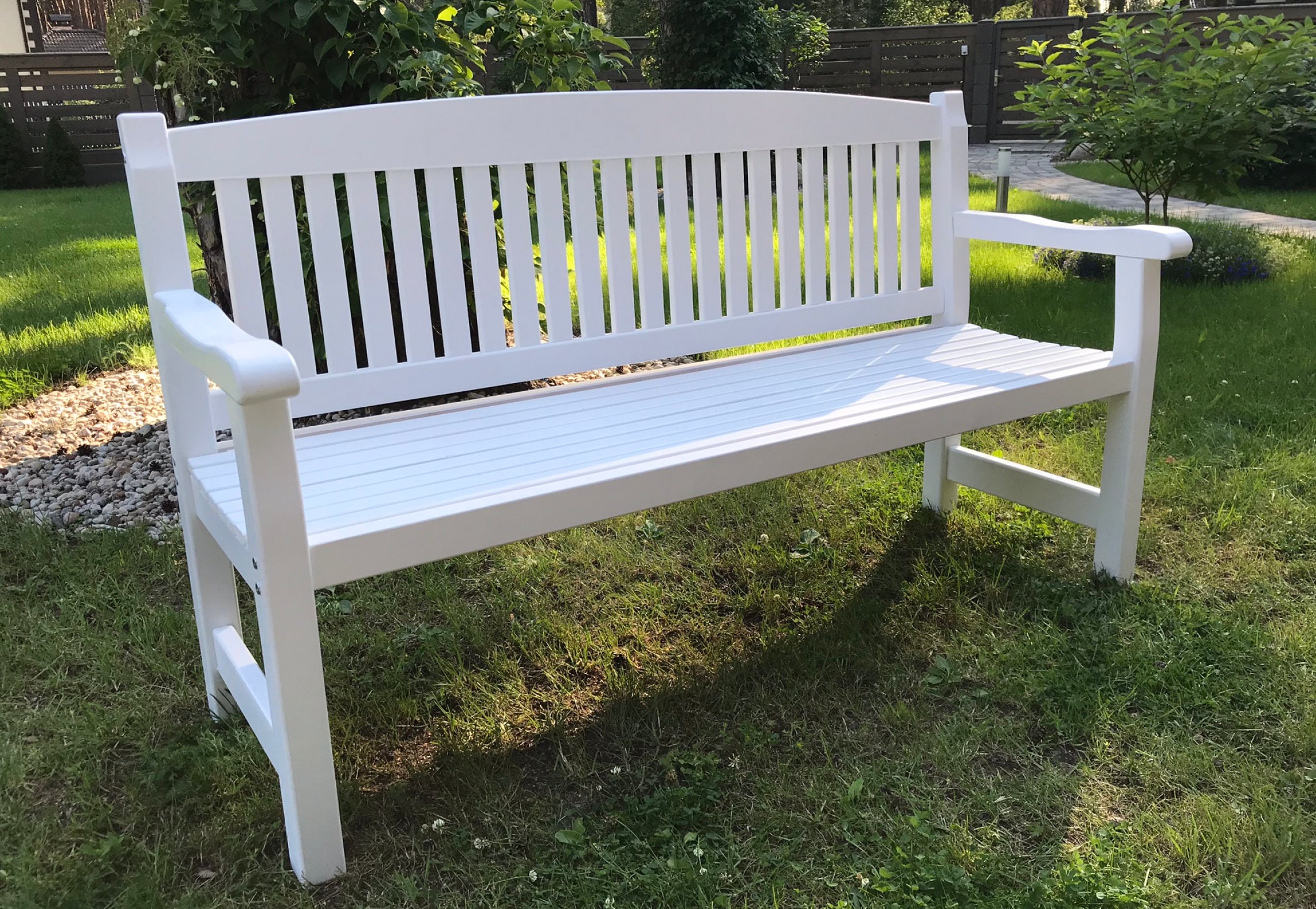 White Wooden Bench