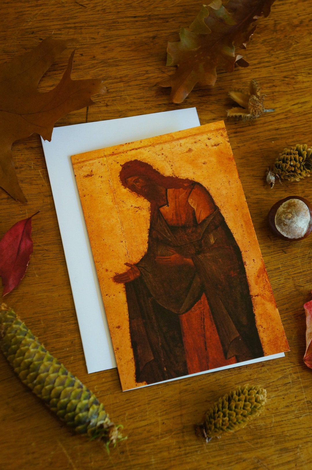 Theophanes the Greek 'john the Baptist' Icon Orthodox Fine Art Greeting ...