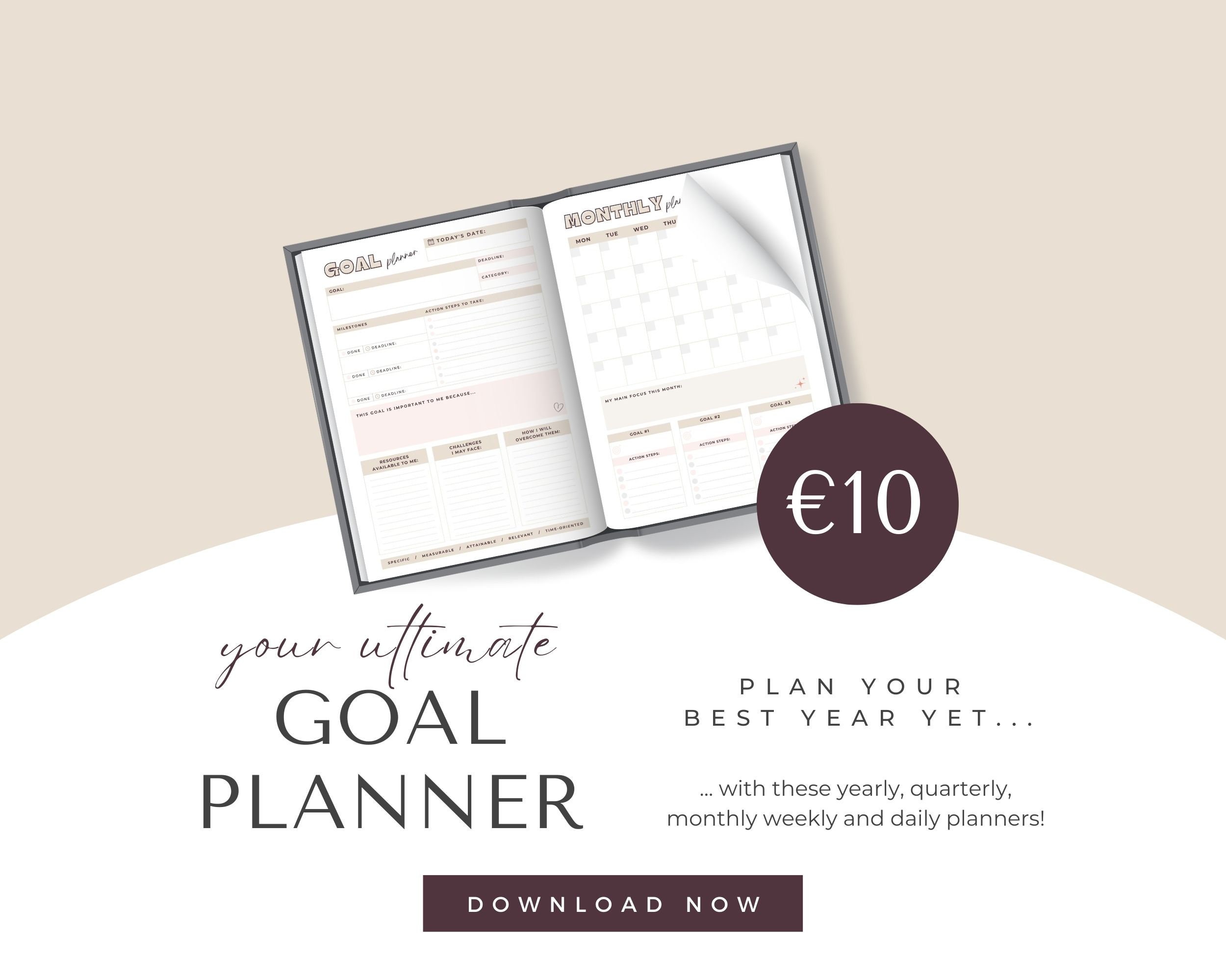 Business Goal Planner Printable Business Goal Planner Business Planner ...