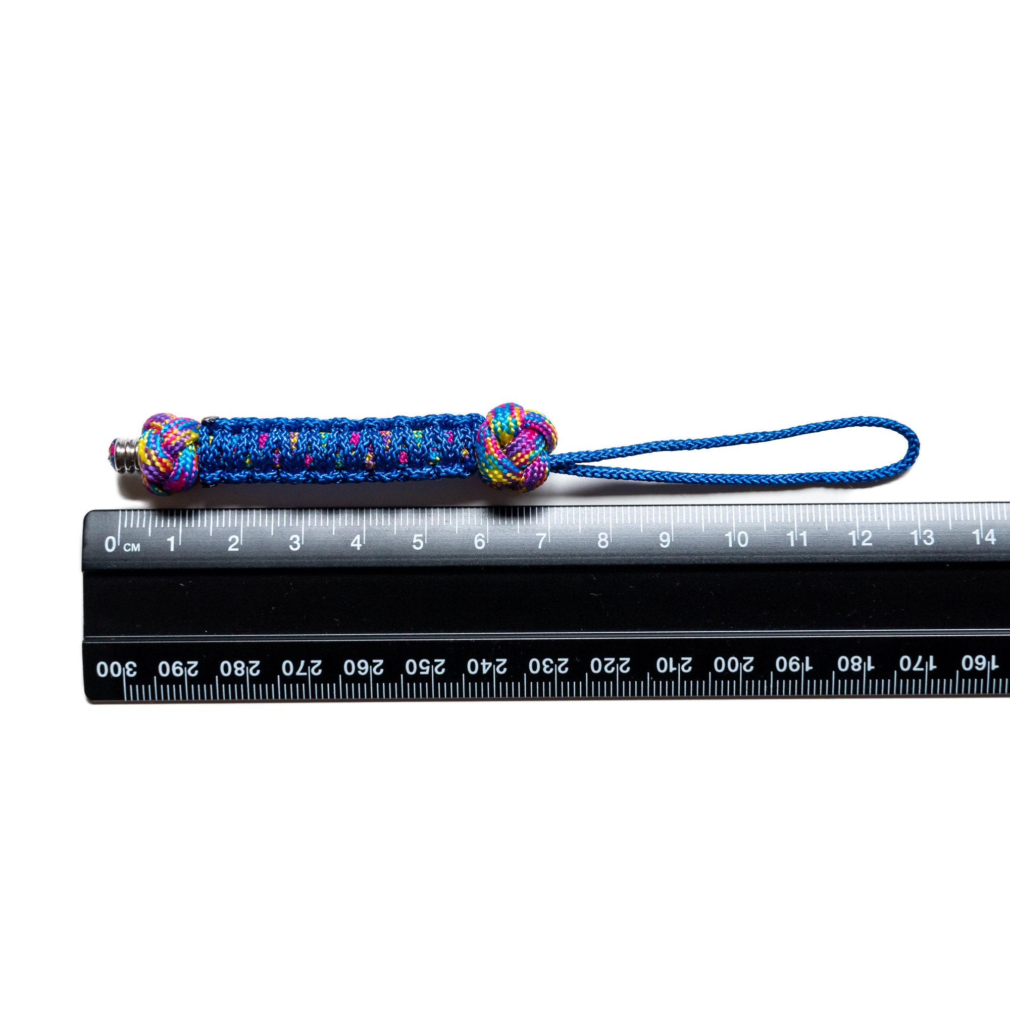 Practicalix Paracord Short Lanyard Holder Knife Keys Metal Bead Unique ...