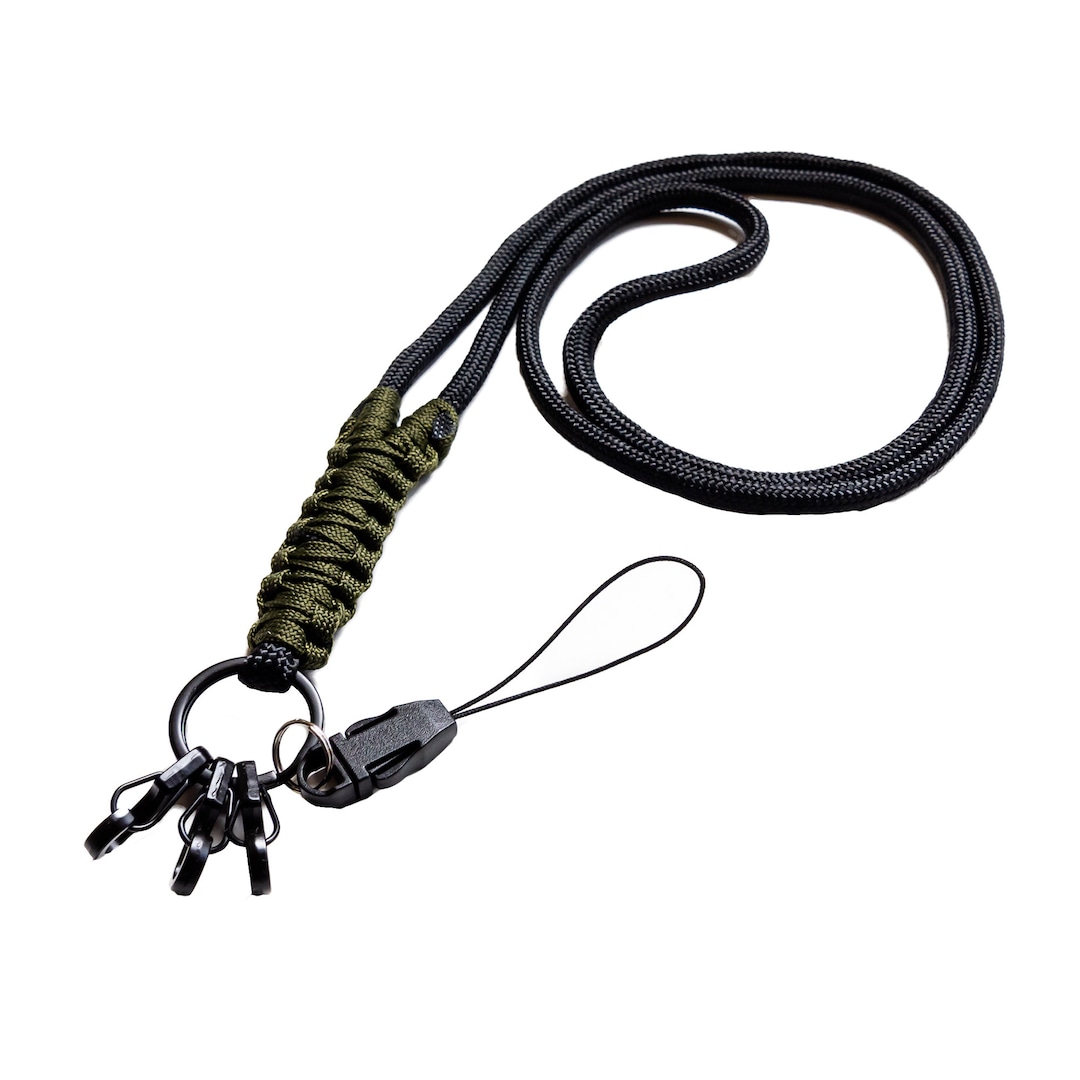 Practicalix 6mm Paracord 750 Neck Teachers Lanyard 14 Strands Thick ...