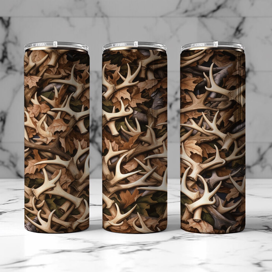 Camo Deer Hunting Tumbler Wrap PNG, Deer Hunting, Hunting Tumbler Png ...