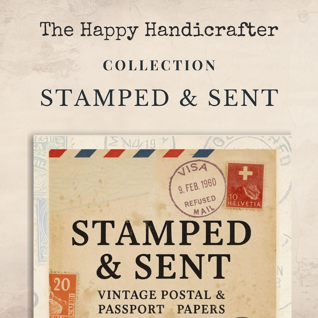Journal Bundle | Vintage Postal-themed | Stamped & Sent - Etsy