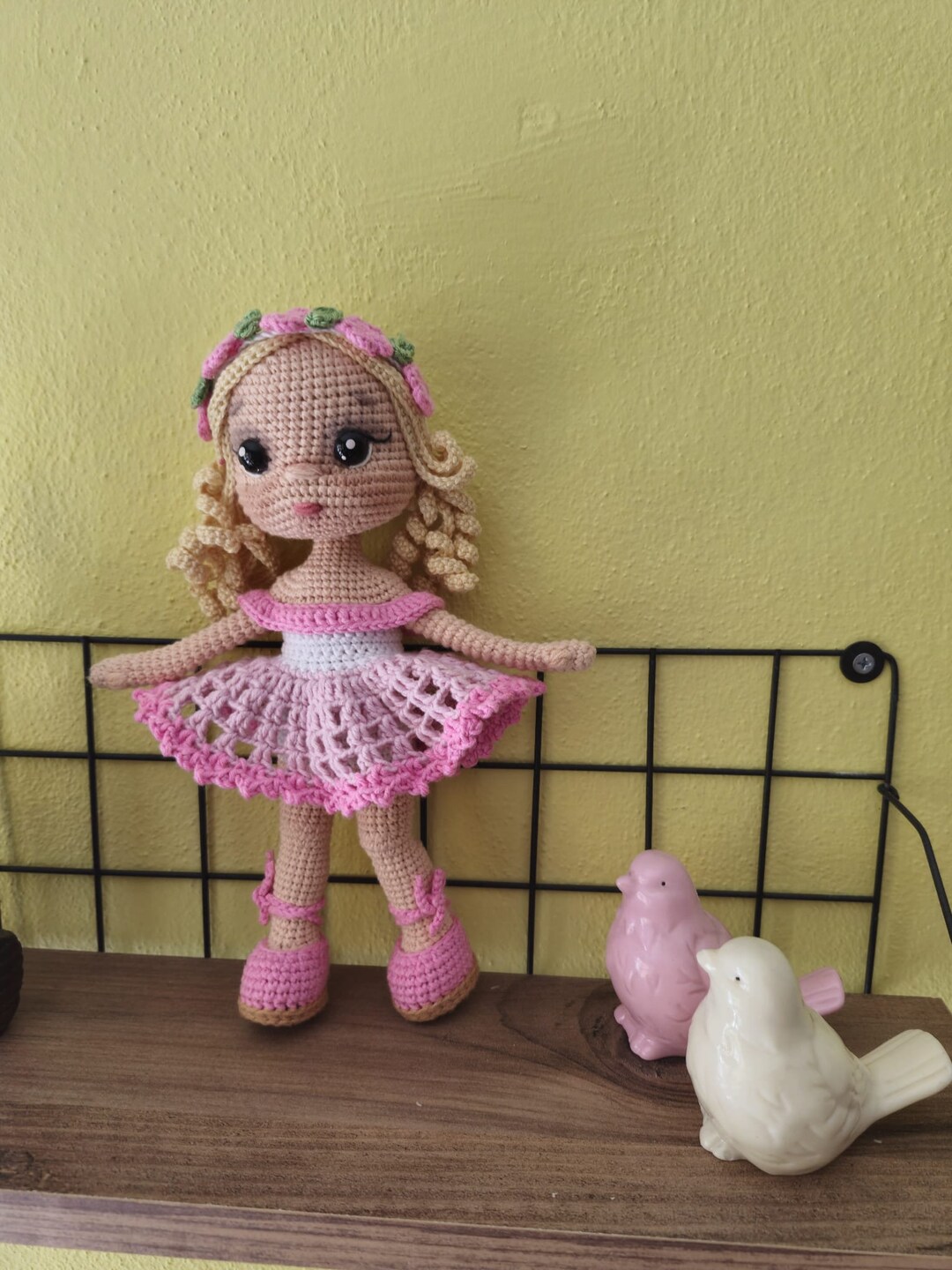 Crochet Alina Girl Doll With Blonde Curly Hair Poseable and Wearable ...