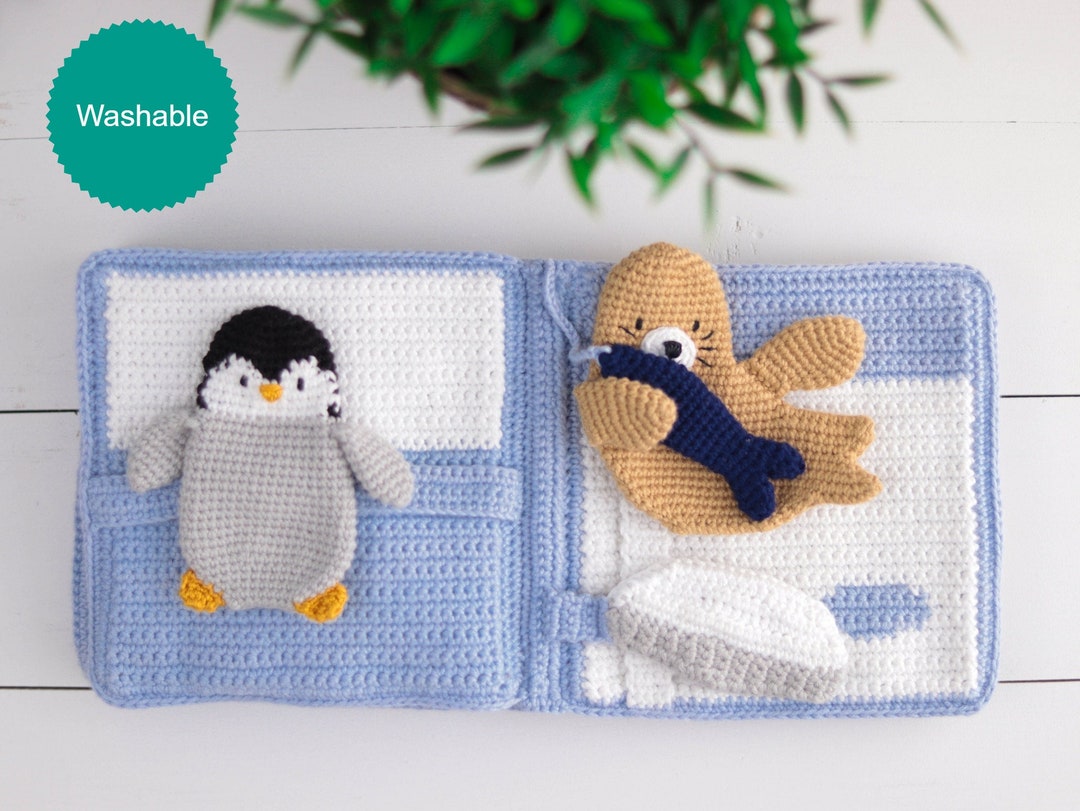 Quiet Book Crochet, Quietbook, Amigurumi Book, Toddler Busy Book, Baby ...