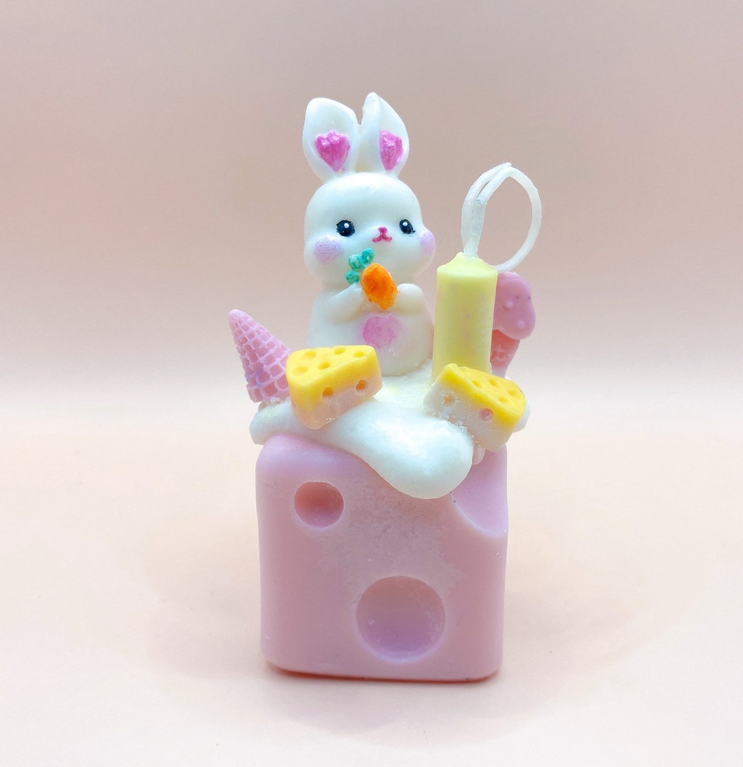 Rabbit Candle Natural Soy 100% Cute Fun Food Candle Bunny Lover Gift ...