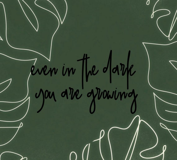 Monstera Wallpaper Quote - Etsy